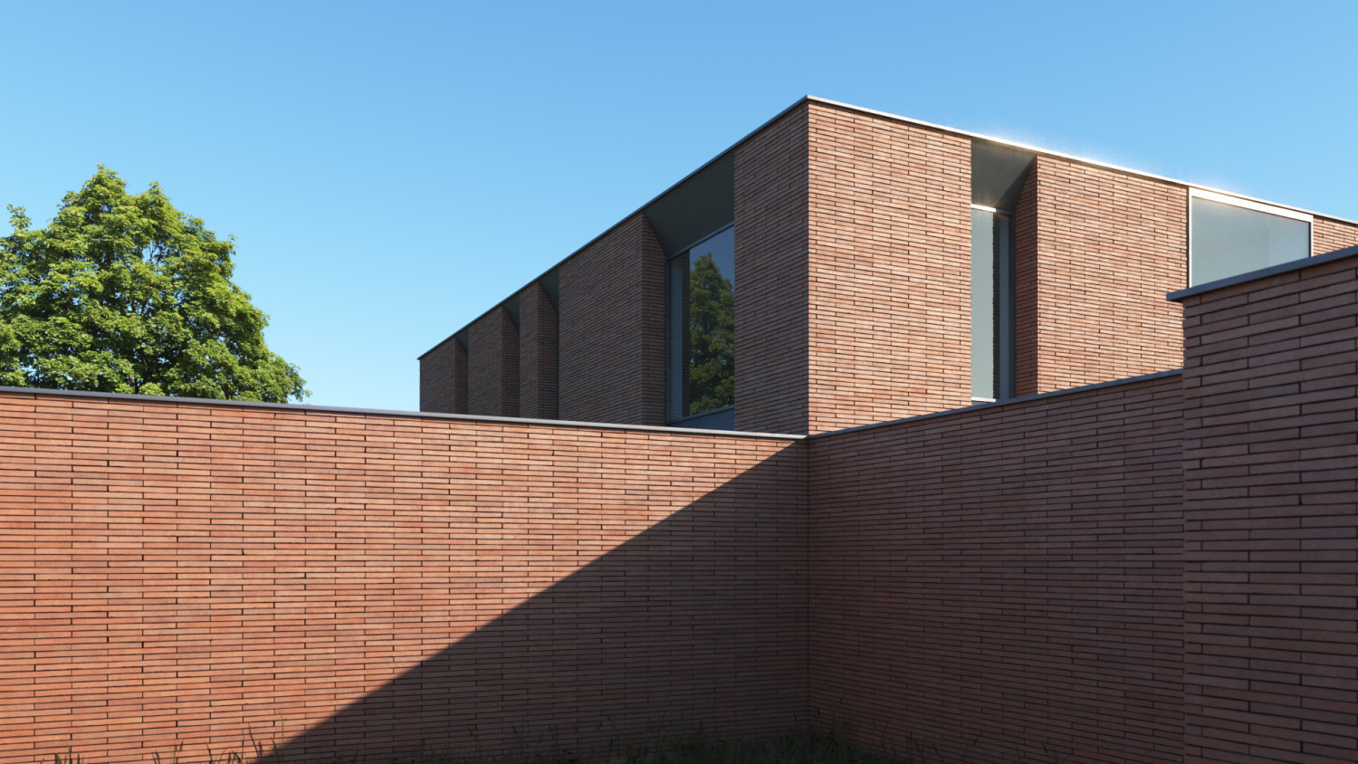 Red Roman Brick Texture